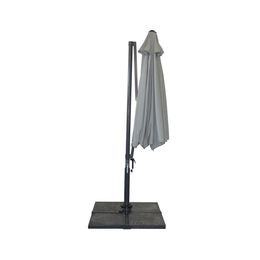 Leco-Aluminium-Ampelschirm - 40x40x5cm - grau -