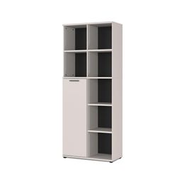 Tchibo - Aktenschrank &raquo;Floda&laquo; - 80x40x199cm - schwarz - Holz / Metall