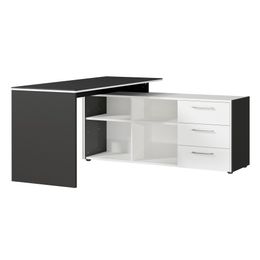 Tchibo - Winkelschreibtisch &raquo;GW-Pasadena&laquo; - 147x145x77cm - wei&szlig; - Holz