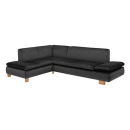 Tchibo - Sofa 2 - 272x190x76cm - braun - Polyester / Holz / Buchenholz