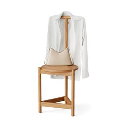 Tchibo - Stummer Diener mit Hocker aus Massivholz - 38,7x33,9x97,5cm - naturfarben - Holz