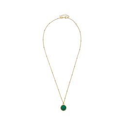 Tchibo - 925 Silber Kette mit Achat - gr&uuml;n