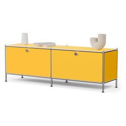 Tchibo - Lowboard Metall &raquo;Cn3&laquo; mit 2 Klappenf&auml;chern - 152x40x51,5cm - chrom - Stahl / Aluminium / Kunststoff