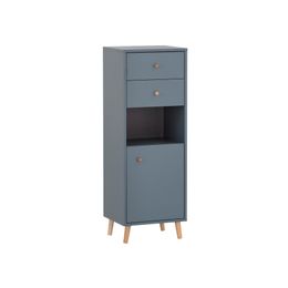 Tchibo - Highboard &raquo;Bjarne&laquo; - 40,5x33x113,5cm - braun - Holz / Metall