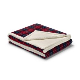 Tchibo - Wende-Kuscheldecke - dunkelblau