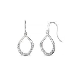 Tchibo - Tropfen-Ohrh&auml;nger veredelt mit Kristallen von Swarovski - silber