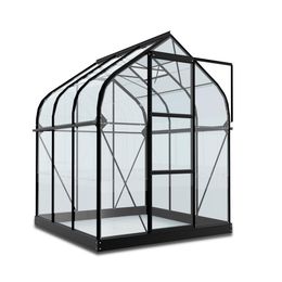 Vitavia Gew&auml;chshaus Orion ESG 3 - 202x195x231cm - schwarz - Aluminium / Glas / Polycarbonat