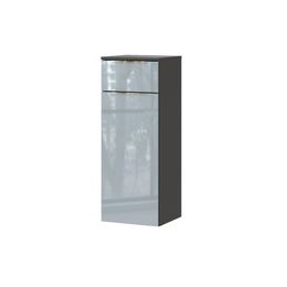 Tchibo - Schrank &raquo;Vasio&laquo; - 36x34x93cm - grau - Holz / Glas