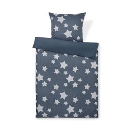 Tchibo - Kinder-Microfaser-Flanell-Bettw&auml;sche - blau