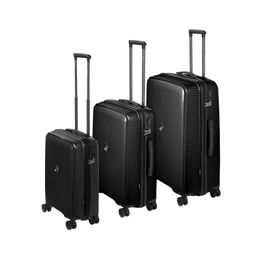 Packenger Koffer 3er-Set &raquo;Micario&laquo; - schwarz