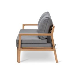 Tchibo - Loungesofa mit ausziehbarem Fu&szlig;teil - 127x80x90cm - grau -
