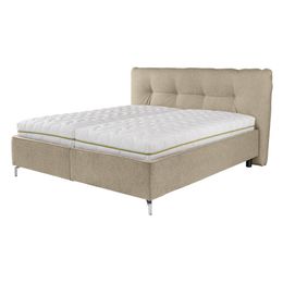 Tchibo - Polsterbett &raquo;Sonja&laquo; - 211x220x113cm - beige - Holz / Polyester / Metall