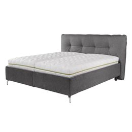 Tchibo - Polsterbett &raquo;Sonja&laquo; - 211x220x113cm - chrom - Holz / Polyester / Metall