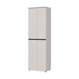 Tchibo - Garderobenschrank &raquo;Cormano&laquo; - 59x41x194cm - schwarz - Holz / Metall / Kunststoff