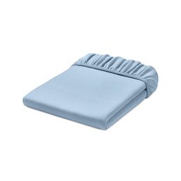 Tchibo - Jersey-Spannbettlaken - blau