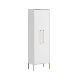 Tchibo - Highboard &raquo;Sari&laquo; - 46x30x154,5cm - wei&szlig; - Holz / Stahl / Metall