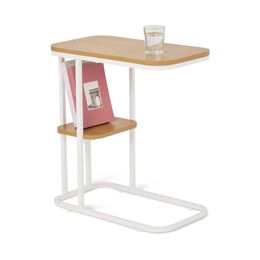 Tchibo - Anstelltisch - 52,5x29,8x58,5cm - braun - Stahl / Holz / Polypropylen