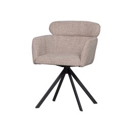 Tchibo - Woood 2er-Set Esszimmerst&uuml;hle &raquo;Fenne&laquo; - 58x60x80cm - schwarz - Polyester / Metall
