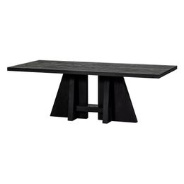 Tchibo - Woood Esstisch &raquo;Kean&laquo; mit Mittelbein - 220x100x75cm - schwarz - Holz