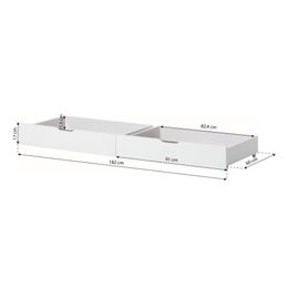 Tchibo - Kinderbett &raquo;Basic&laquo; mit passenden Schubladen - 208x98x56cm - wei&szlig; -