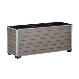 Tchibo - Pflanzgef&auml;&szlig; aus WPC - silber