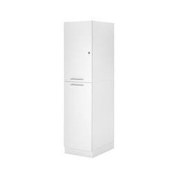 respekta W&auml;scheschrank - 50x67,5x200cm - wei&szlig; - Holz / Metall