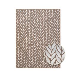 Tchibo - Outdoor-Wendeteppich &raquo;Knitted Joy&laquo; - wei&szlig;