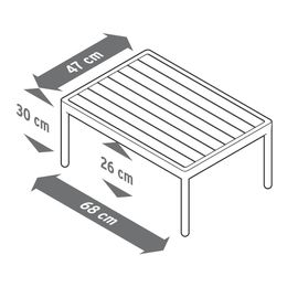 Tchibo - Modulare Lounge mit Textilgeflecht - 142x74x76cm - anthrazit -