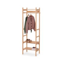 Tchibo - Standgarderobe mit Ablagefl&auml;chen - 60x40x187,5cm - naturfarben - Holz