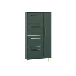 Tchibo - Schuhschrank &raquo;Kent&laquo; - 88,5x30x174cm - gr&uuml;n - Holz / Metall