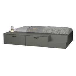 Tchibo - Kinderbett mit Stauraum &raquo;Stage&laquo; - 204x131x35cm - gr&uuml;n -