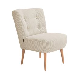 Tchibo - Cocktail-Sessel &raquo;Fiona&laquo; - 58x68x78cm - creme - Polyester / Buchenholz / Holz