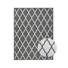 Tchibo - Outdoor-Wendeteppich &raquo;Rhombus&laquo; - wei&szlig;