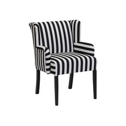 Tchibo - Polsterstuhl mit Armlehne &raquo;Hendrick&laquo; - 62x65x90cm - schwarz - Polyester / Buchenholz