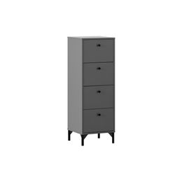 Tchibo - Kommode &raquo;Smash&laquo; - 40x40x116,5cm - anthrazit - Holz / Metall / Kunststoff