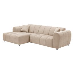 Tchibo - Longchair links mit Sofa 2-Sitzer rechts &raquo;Loftwave&laquo; - 268x155x73cm - schwarz - Polyester / Polyamid / Holz