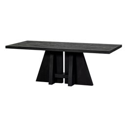 Tchibo - Woood Esstisch &raquo;Kean&laquo; mit Mittelbein - 180x100x75cm - schwarz - Holz