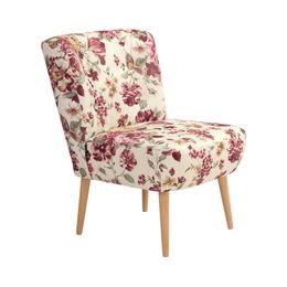 Tchibo - Cocktail-Sessel &raquo;Fiona&laquo; - 58x68x78cm - beige - Polyester / Buchenholz / Holz