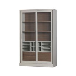 Tchibo - Woood Vitrine &raquo;James&laquo; aus Kiefernholz - 125x47x200cm - braun - Holz / Glas