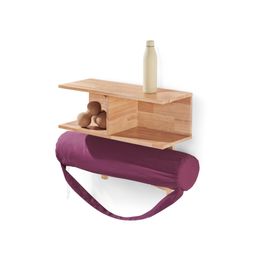Tchibo - Wandregal - 65x25x52,5cm - naturfarben - Rubberwood-Holz