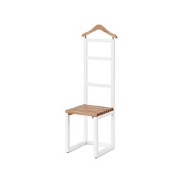 Tchibo - Stummer Diener - 45x40x135cm - wei&szlig; - Rubberwood-Holz / Rubberwood-Holz