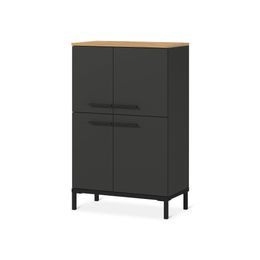 Tchibo - Kommode &raquo;Yonkers&laquo; - 60x34x97cm - schwarz - Holz