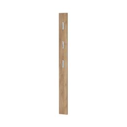 Tchibo - Garderobenpaneel &raquo;Telde&laquo; - 15x15x170cm - silber - Holz / Metall