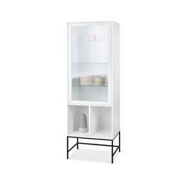 Tchibo - Vitrine - 60x45x180cm - schwarz - Holz / Glas / Metall
