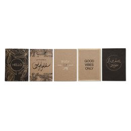 Tchibo - Kaffeepapier-Postkarten-Set - mehrfarbig