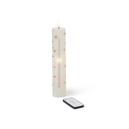 Tchibo - LED-Echtwachs-Adventskalenderkerze - creme