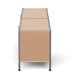 Tchibo - Metall-Lowboard &raquo;Cn3&laquo; mit Klappenf&auml;chern - 152x40x51,5cm - braun -