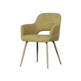 Sage - Woood 2er-Set St&uuml;hle &raquo;Jenny&laquo; - 58x58x80cm - Polyester / Metall