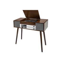 Tchibo - Dual &raquo;NR 60&laquo; DAB-USB-Plattenspieler mit Bluetooth - braun