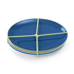 Tchibo - 4 Picknickteller - dunkelblau